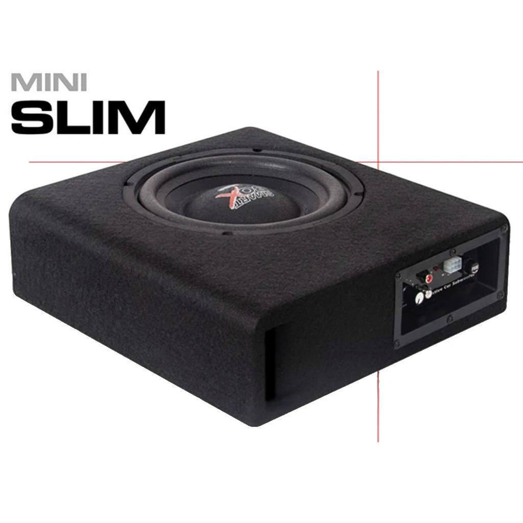 Caixa De Som Amplificada Carro Mini Slim Boog 200w Rms Sub 8 Polegadas ...