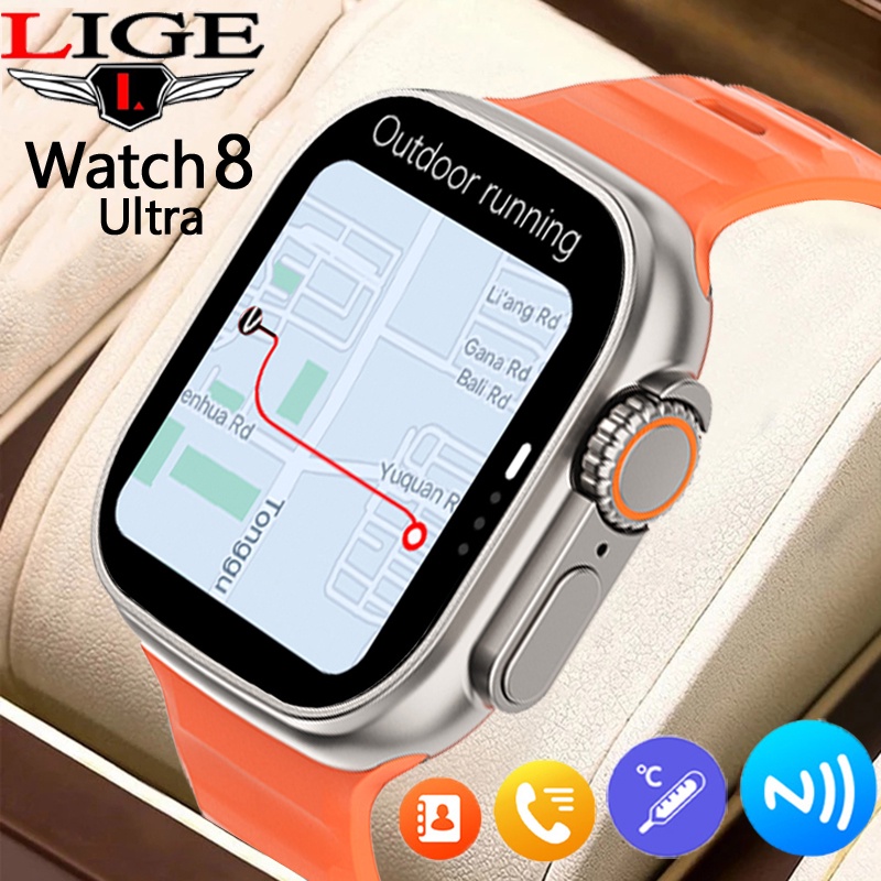 Novo Smartwatch Relógio Inteligente IWO Série 8 Ultra 1.9in NFC Sem Fio ...
