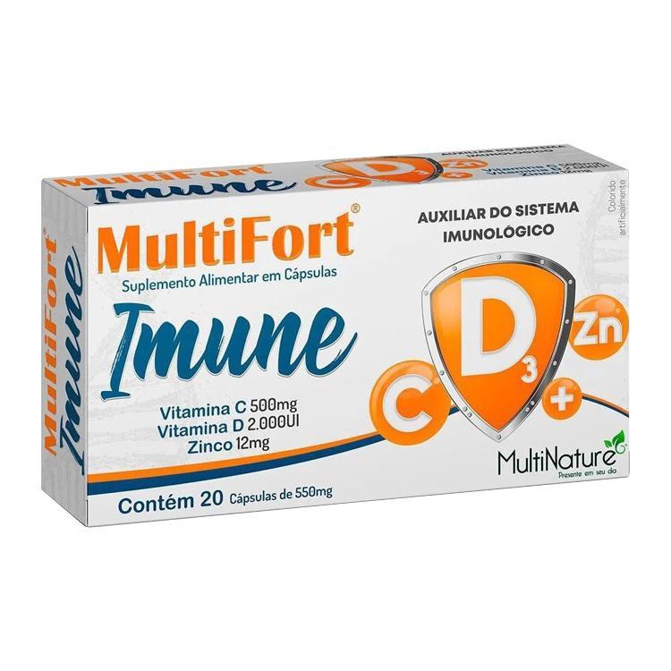 MultiFort Imune 20 Cápsulas MultiNature | Shopee Brasil