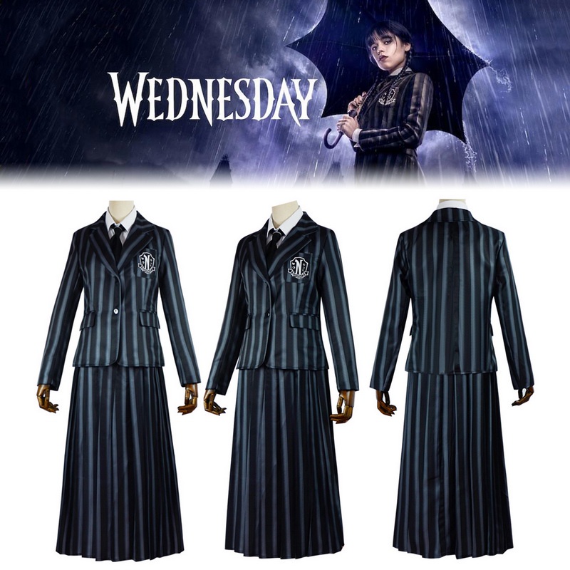 Wednesday Addams The Addams Family School Uniform Carnival Night Party ...