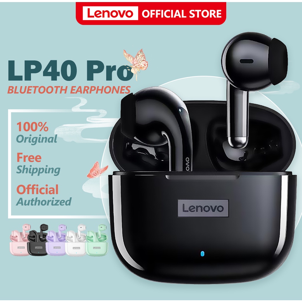 Lenovo LP40 PRO E LP40 IPX5 Verdadeiro Fones De Ouvido Bluetooth Sem Fio 5.1 TWS HD Stereo Bass ...