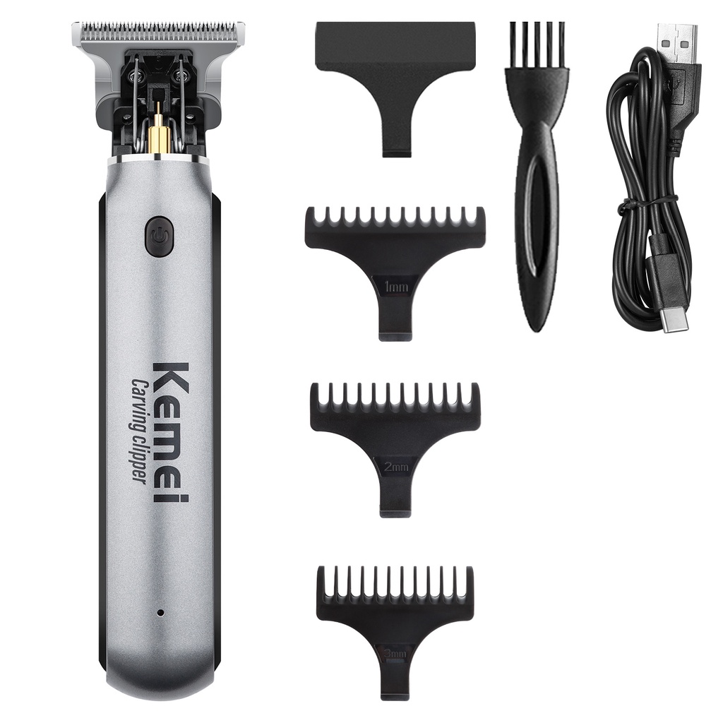 KEMEI Cortador De Cabelo Elétrico T9 Máquina De Corte Para Homens Aparador Profissional ...