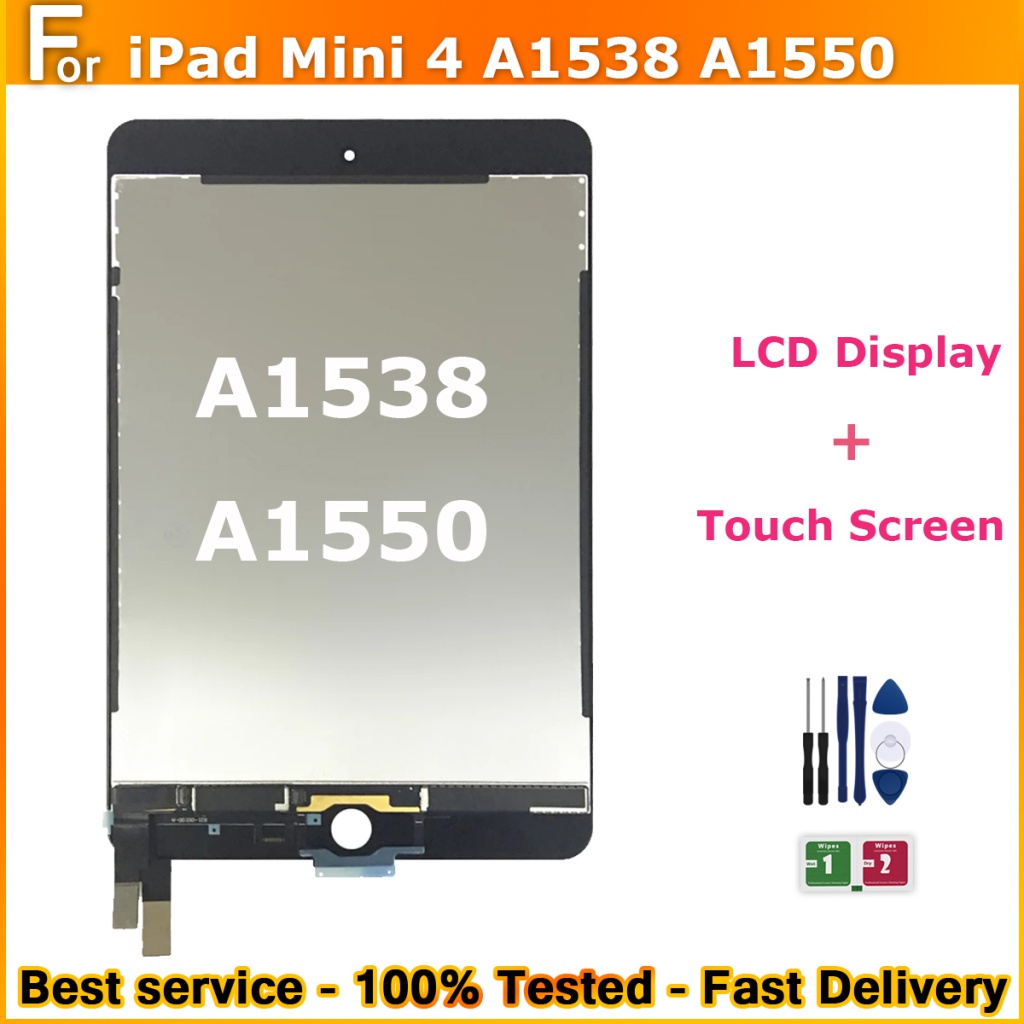 Entrega Rápido 】 LCD Original Para Apple iPad Mini 4 A1538 A1550 Tela ...