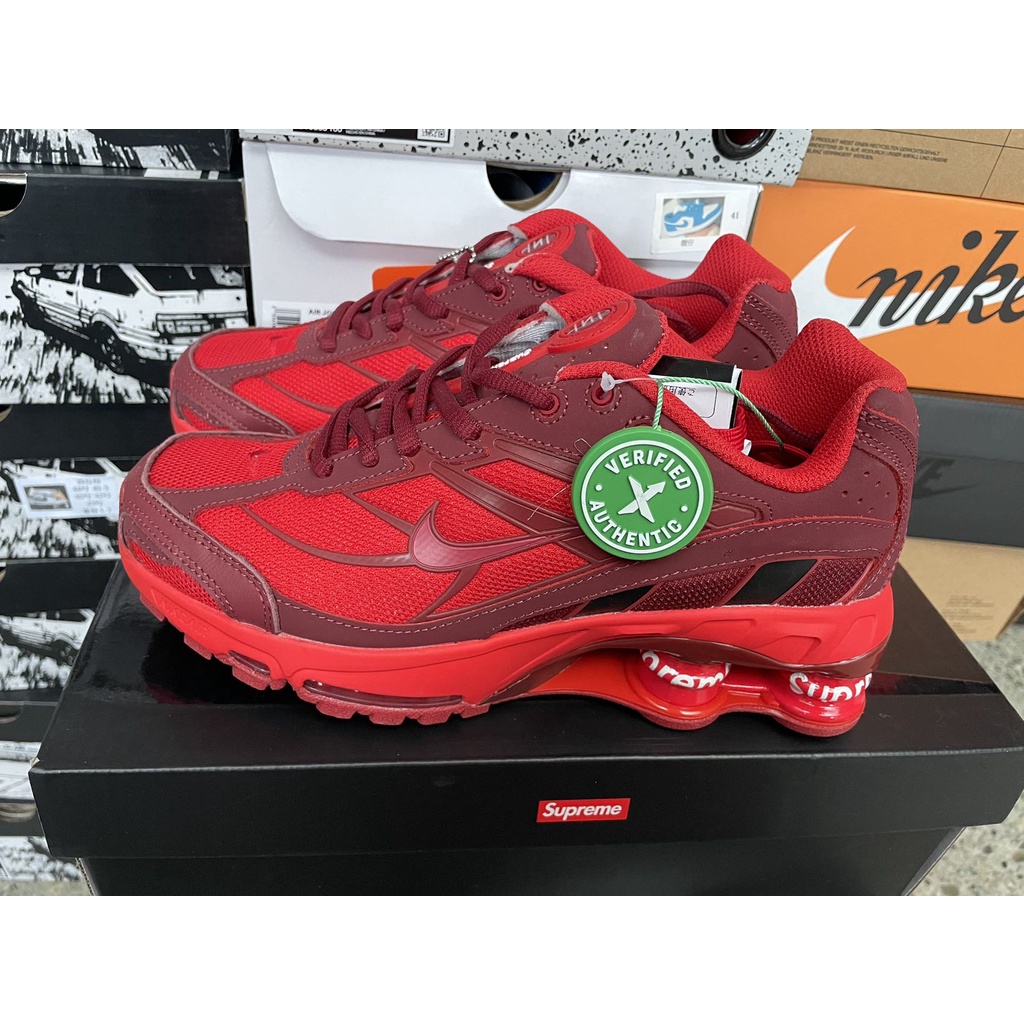 Tênis De Corrida Com Amortecedor Supremo Ni-ke Shox Ride 2 Sp x Supreme ...