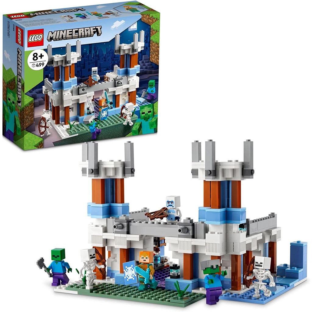 LEGO 21186 Minecraft - O Castelo de Gelo | Shopee Brasil