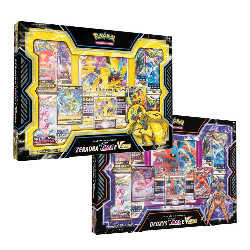 Box Deoxys Zeraora VMAX V-ASTRO Pokémon TCG Original Lacrado ...