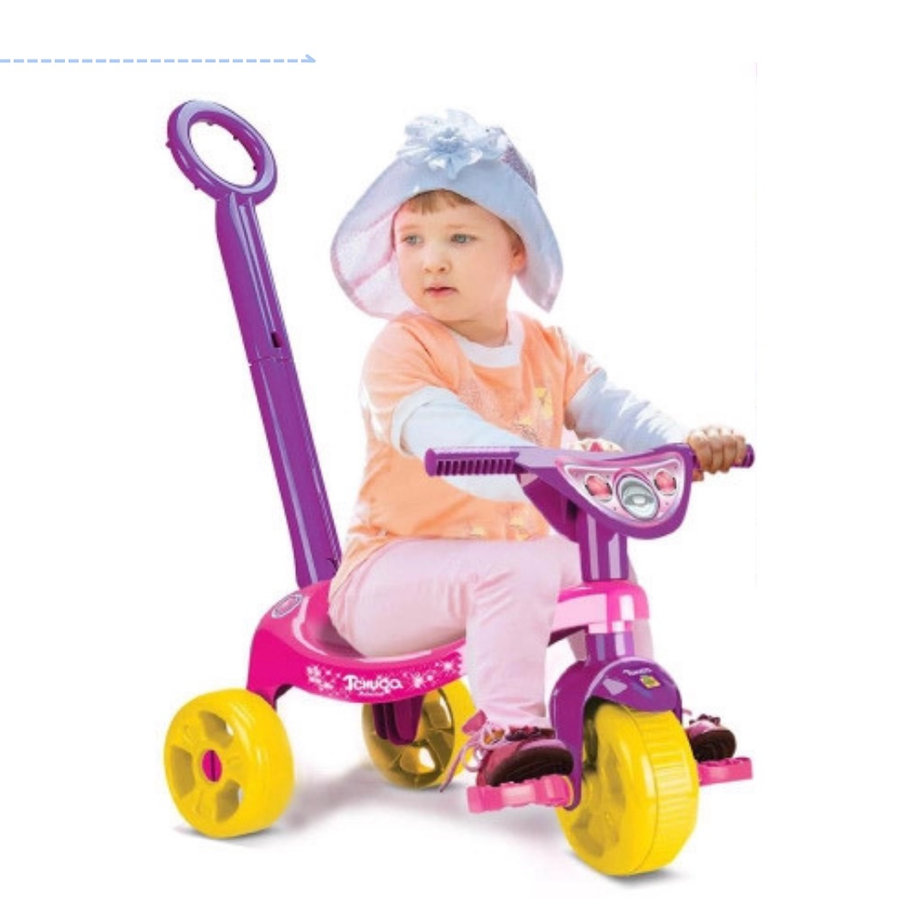Triciclo Velotrol infantil feminino para meninas Tchuco Princesa Adele ...
