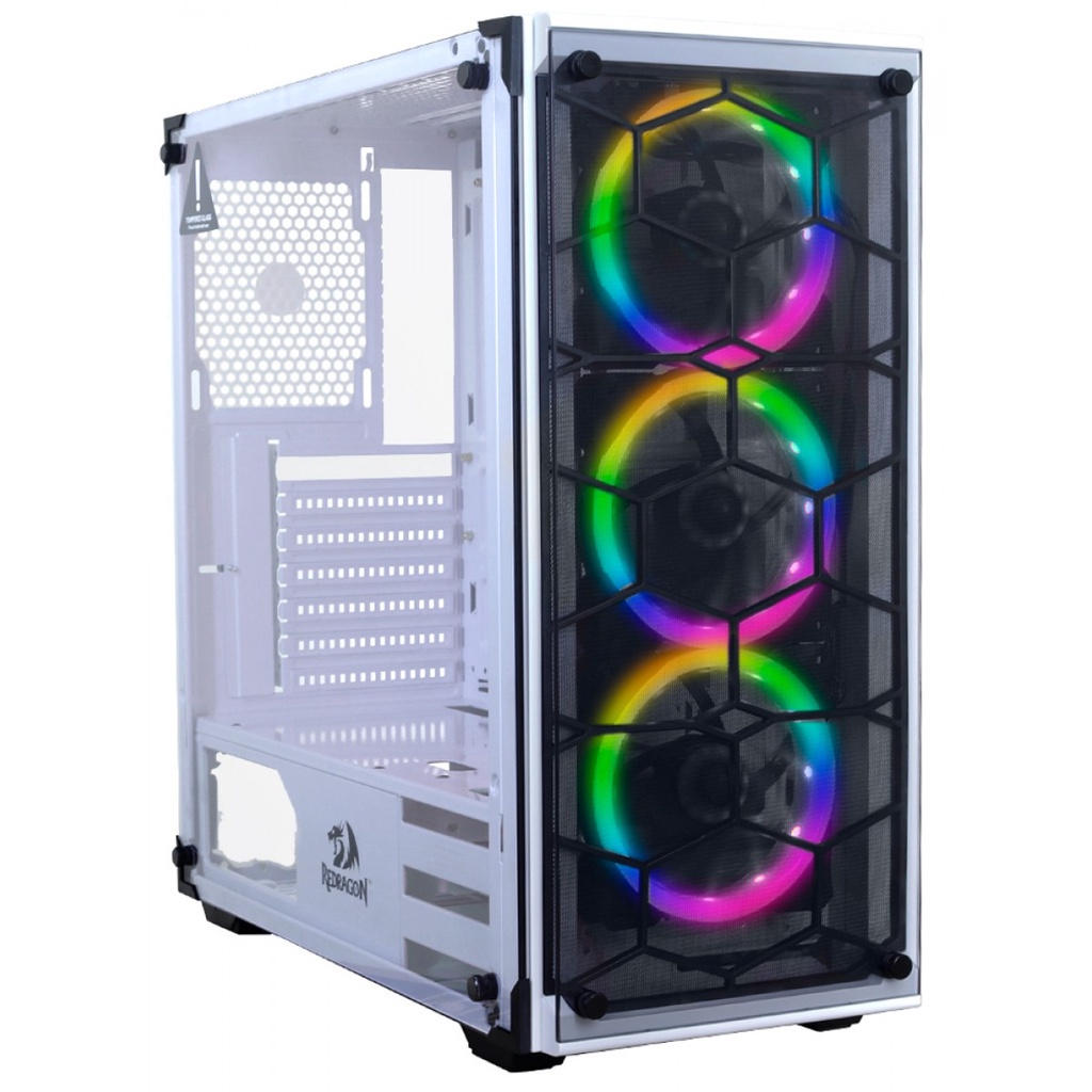 Gabinete Gamer Redragon, Wheel Jack, Mid Tower, Vidro Temperado, White ...