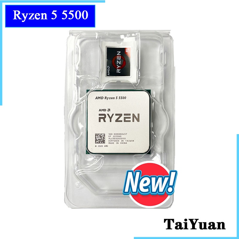 100 % original & Entrega rápida 】 AMD Ryzen 5 5500 R5 5500 3,6 GHz 6-Core Processador De CPU 12 ...