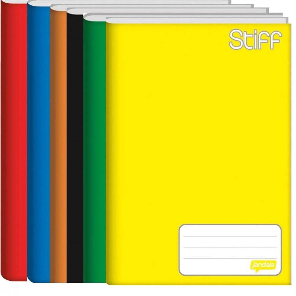 Caderno Brochura Pautado Capa Dura Stiff 96 Folhas Jandai | Shopee Brasil