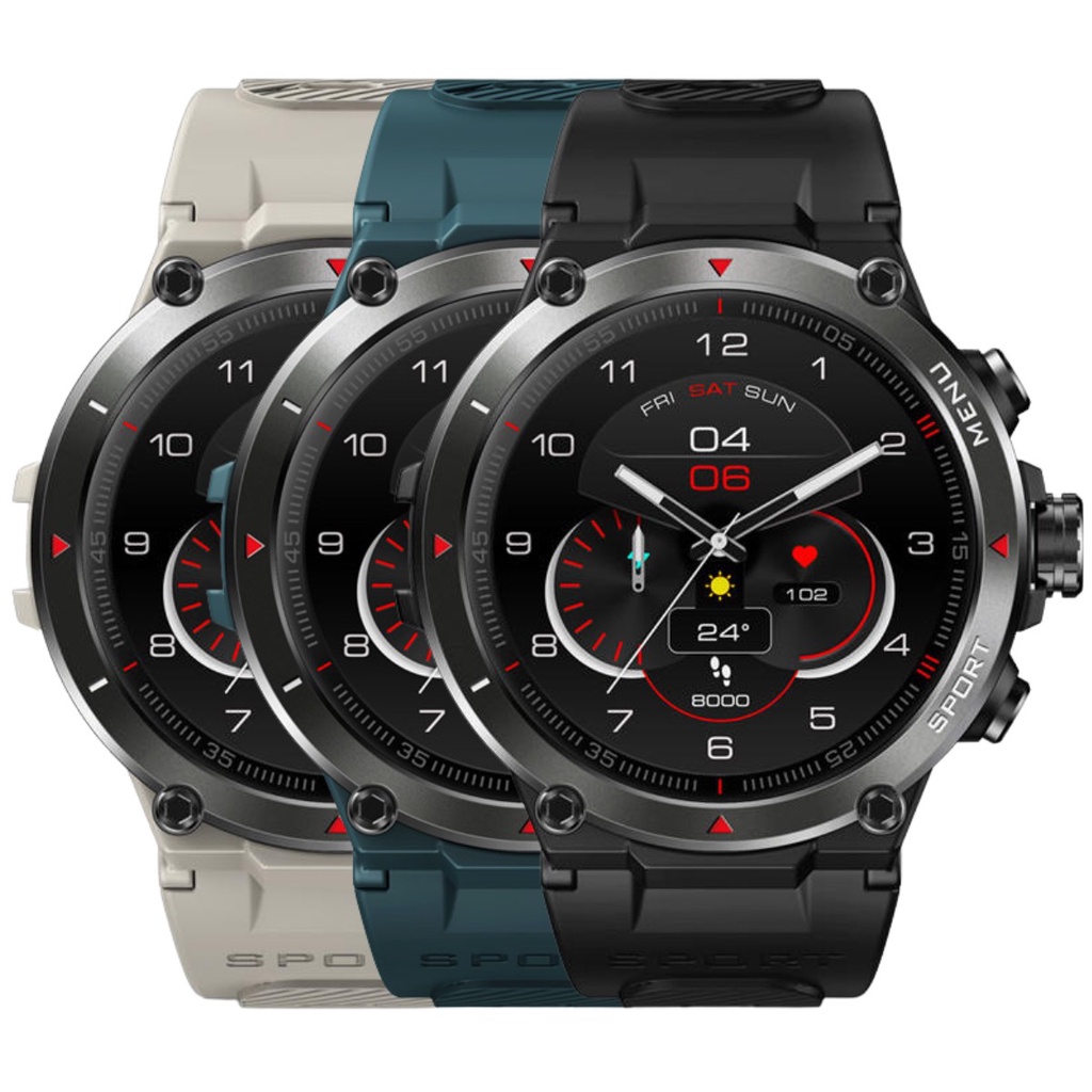 Zeblaze Stratos 2 GPS Relógio Inteligente Display AMOLED 24 H Monitor ...