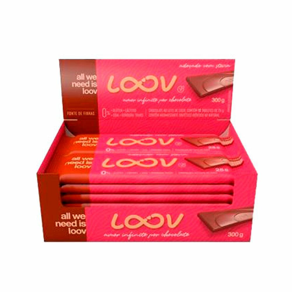 Chocolate Ao Leite de Coco Loov Chocolife (cx c/ 12 un de 25g) | Shopee ...
