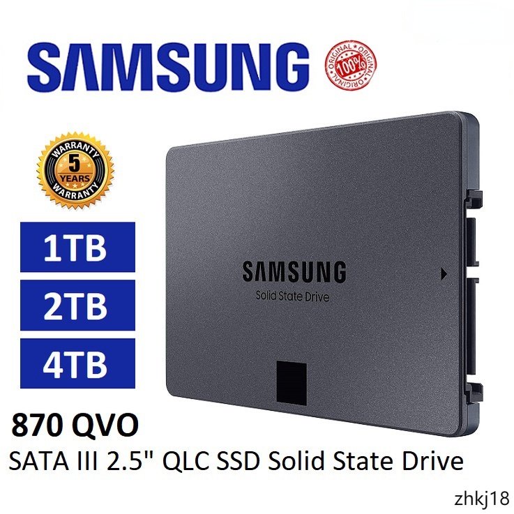 SAMSUNG SSD 870 QVO 2.5 " QLC HD-1TB/2TB/500GB 512GB Unidade Interna De Estado Sólido ...