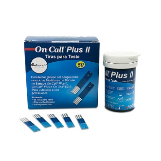 Tiras de Glicemia 50 Tiras - On Call Plus II | Shopee Brasil