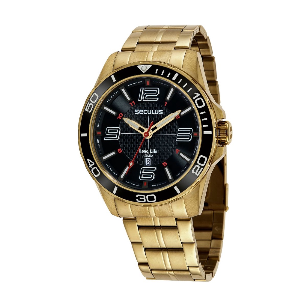 Relogio Seculus Masculino Original Com Garantia Prova Dagua | Shopee Brasil