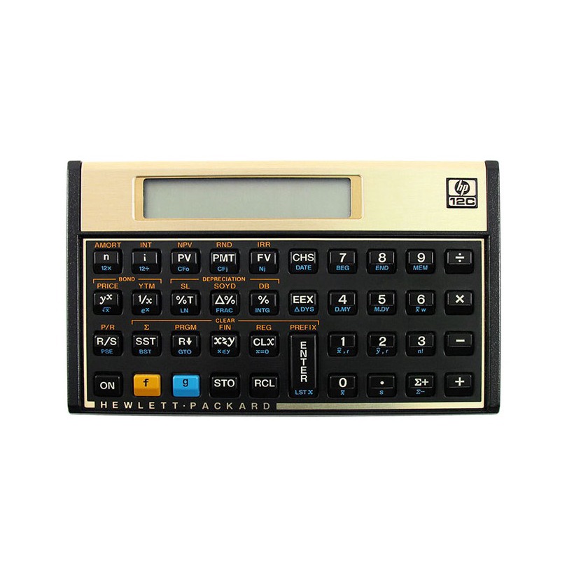 CALCULADORA HP 12 C GOLD FINANCEIRA ESCRITORIO | Shopee Brasil