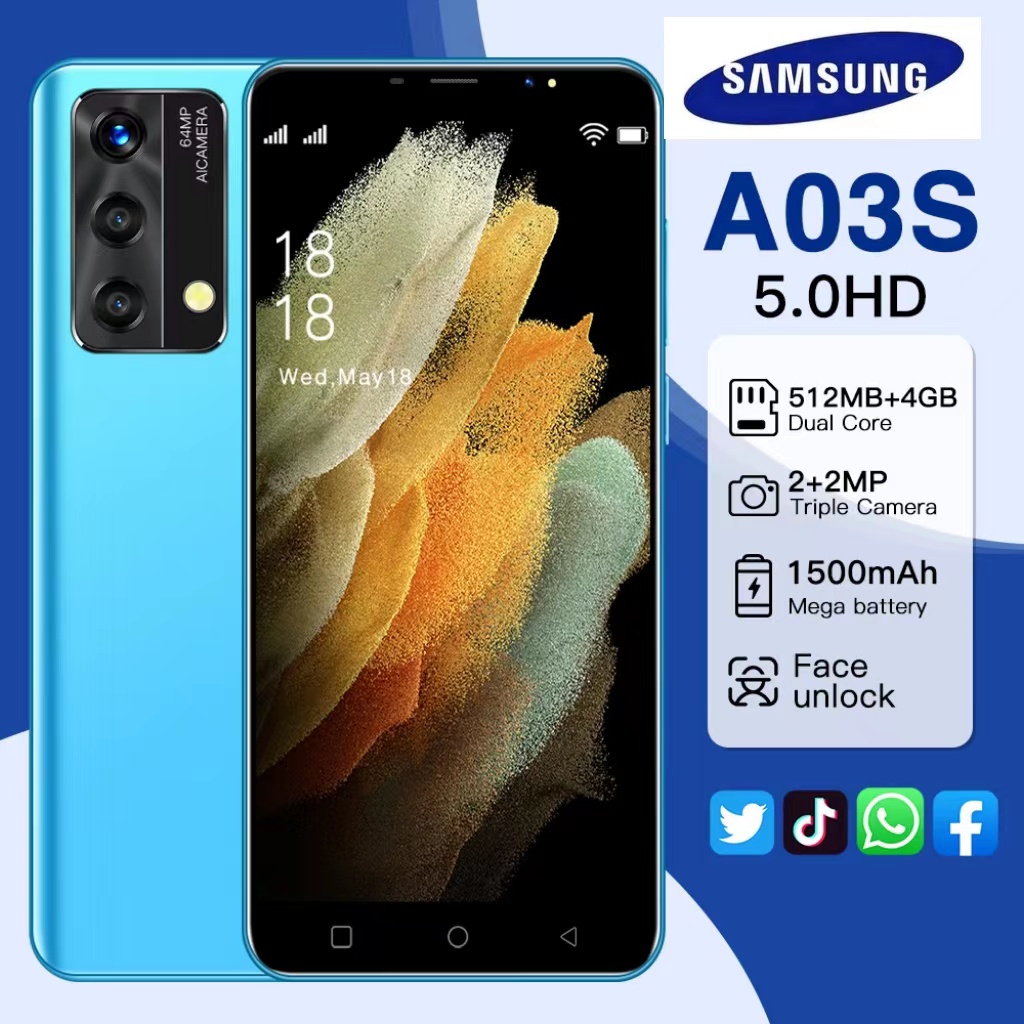 Telefone Celular Original Novo Samsung Galaxy A03S 512GB Cartão SIM ...