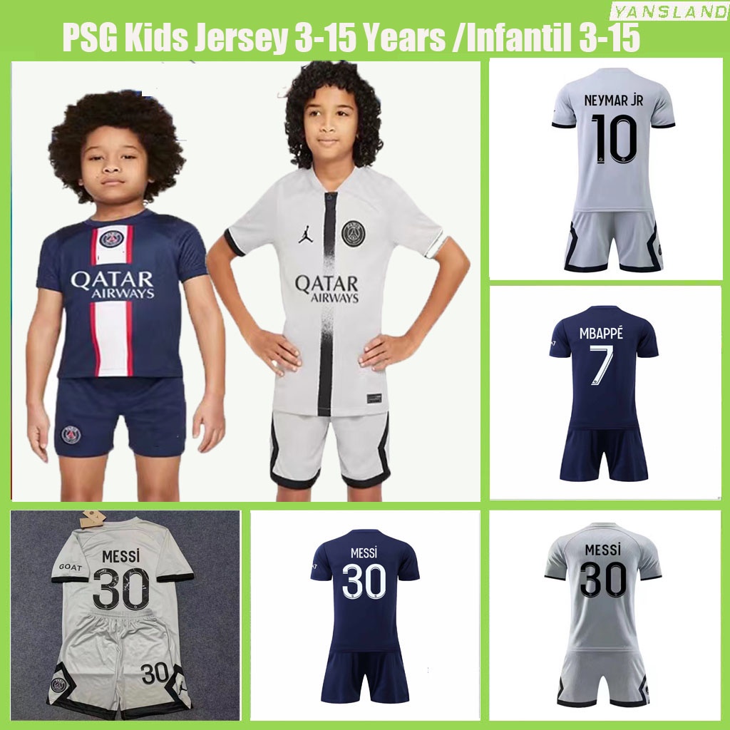 22/23 PSG Camisa junior Adolescente 2 A 13 Anos De Idade Paris Saint ...