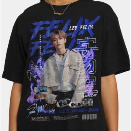 Camiseta Basica Camisa Grupo Stray Kids Felix Coreano Musica Unissexeav ...