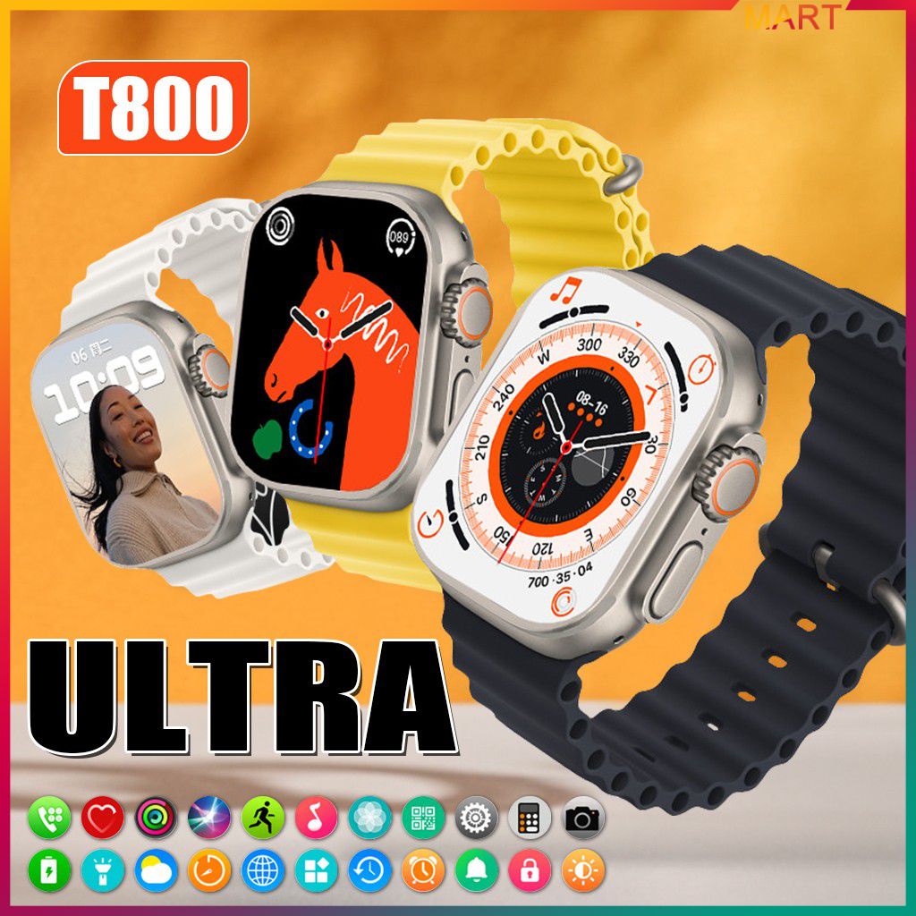 Smartwatch IWO 16 Ultra Watch Série T800 8 NFC Rastreador De Chamadas ...