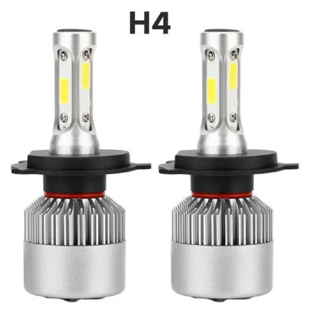 Par Lâmpada Automotiva H1, H3, H4, H7 Super Led Efeito Xenon Farol ...
