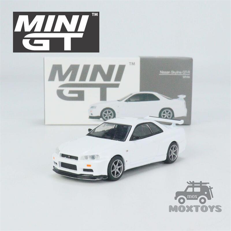 MINI GT 1 : 64 Nissan Skyline-R (R34) V-Spec N1 Modelo De Carro Branco ...