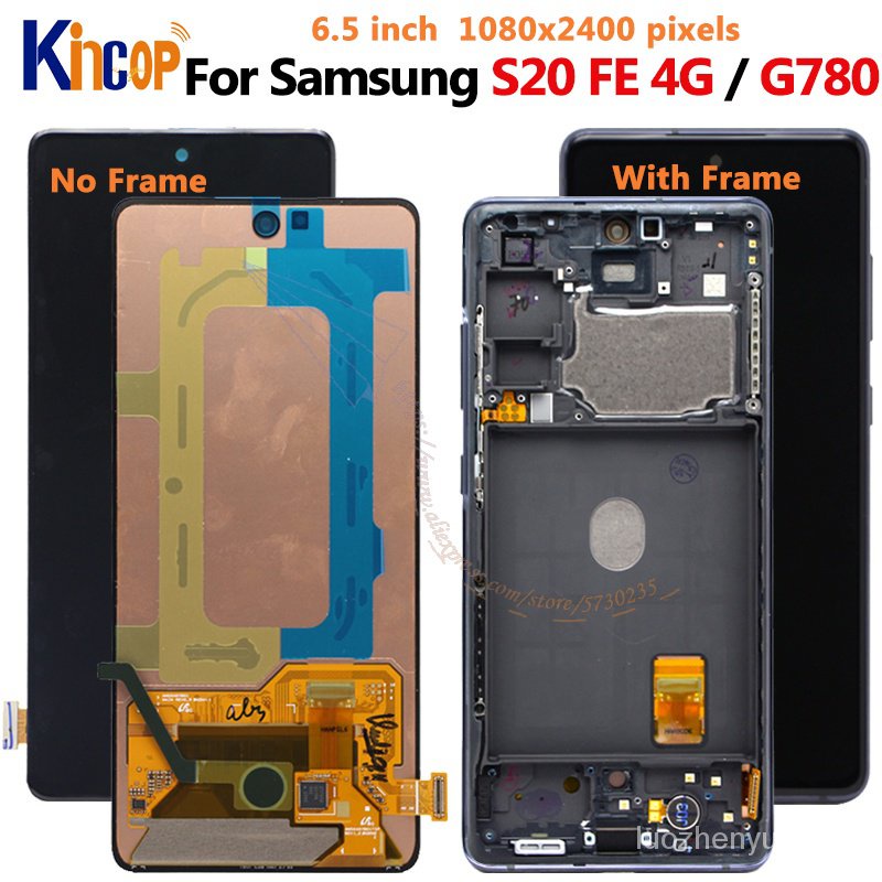 Para Samsung Galaxy S20 FE LCD 5G Display SM G780F Montagem Do Digitalizador De Tela Sensível Ao ...