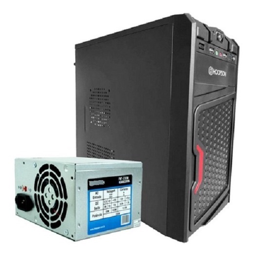 Gabinete Torre Micro Atx Com Fonte 230w Hoopson Cpu-014-230w | Shopee Brasil