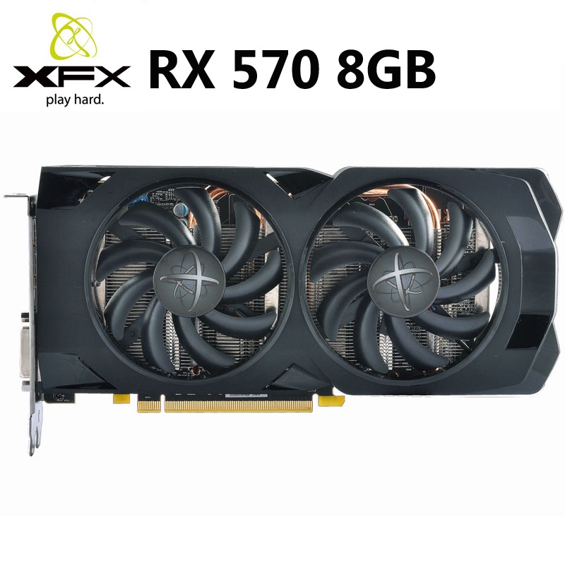 XFX RX 580 Placas Gráficas De 8GB 256Bit GDDR5 De Vídeo Para VGA Série ...