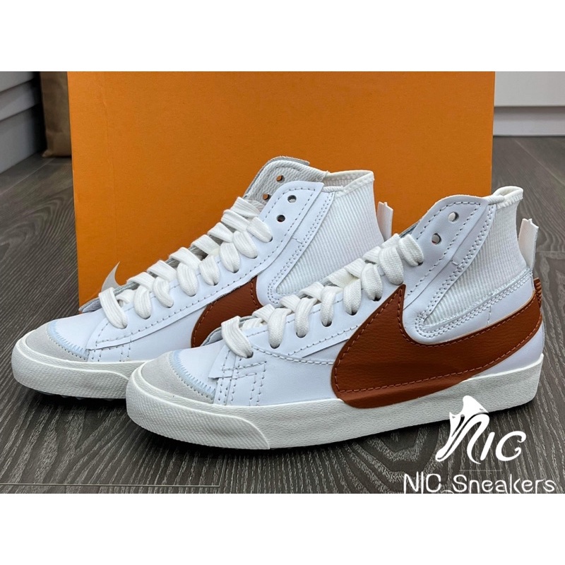 Estoque Pronto Alta Qualidade Nike Blazer Mid 77 Jumbo Branco Tijolo ...