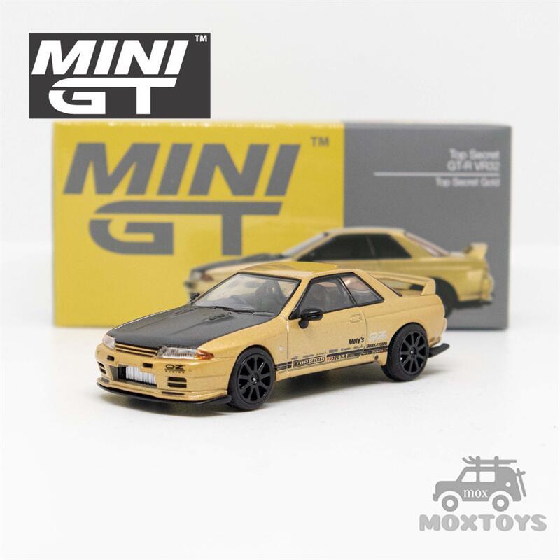 MINI GT 1 : 64 Top Secret Nissan Skyline-R VR32 Superior Secreto-Gold Japão Exclusivo RHD Modelo ...