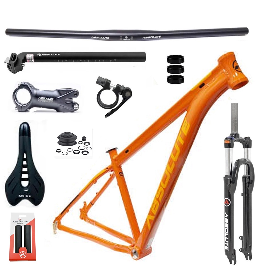 Quadro Absolute Nero 4 Bicicleta Aro 29 Com Kit Guidão Suspensão ...