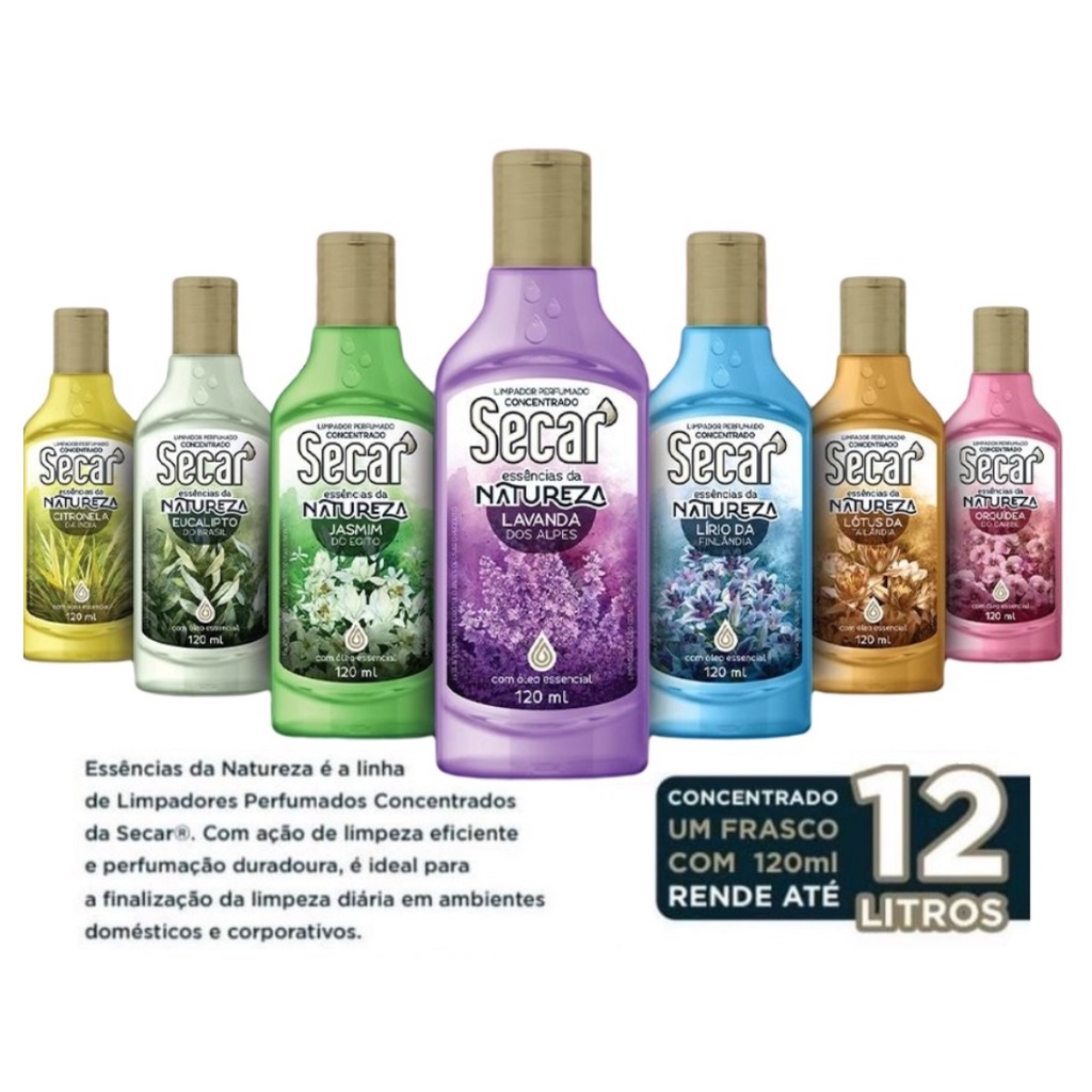 Limpador Perfumado Concentrado Secar 120ml | Shopee Brasil