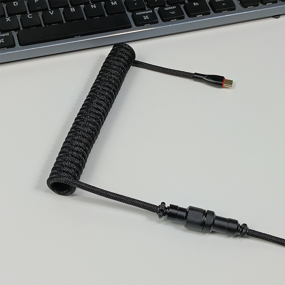 UEB Aviation Connector Woven Mesh Type-C to USB Mechanical Keyboard ...