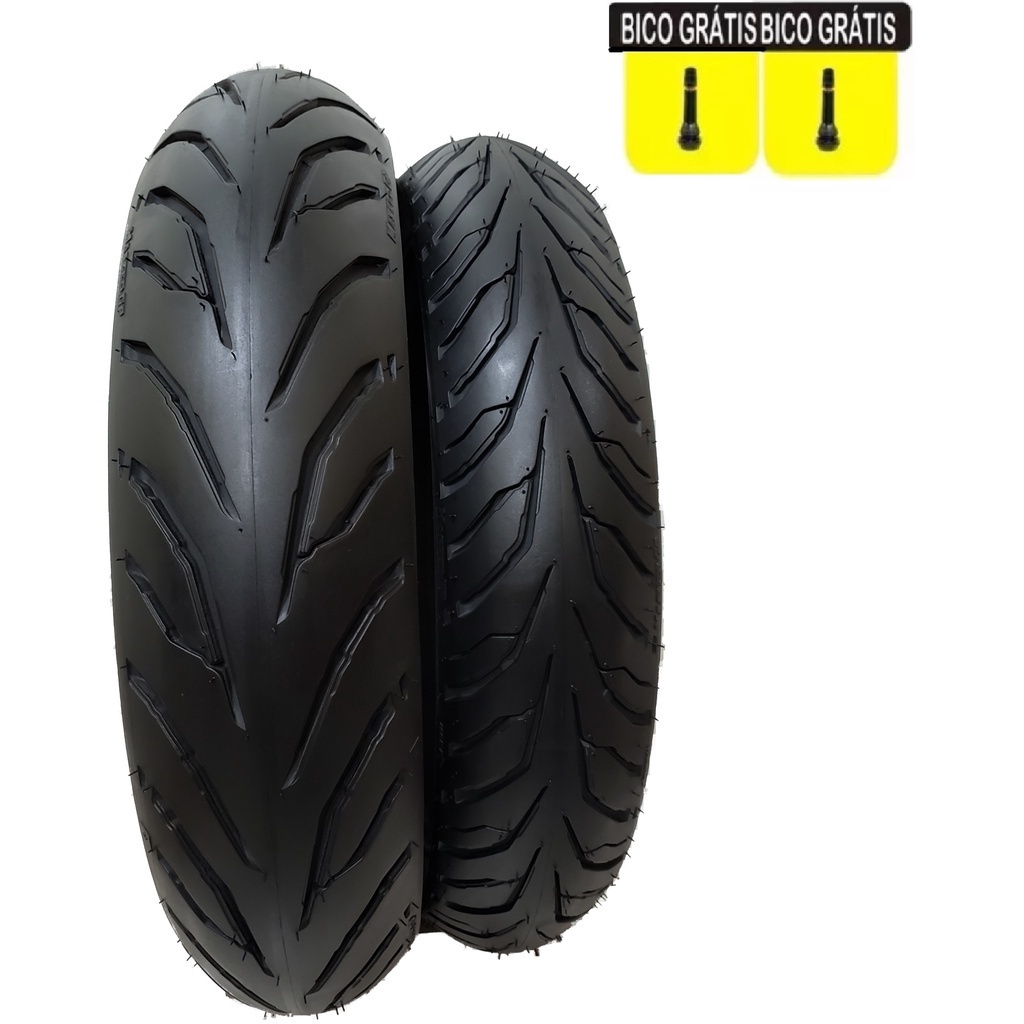 Par de Pneus Cb 300 Twister Cbx 250 fazer 250 Ninja 300 e 250 BMW MT 03 Traseiro 140/70-17 E ...