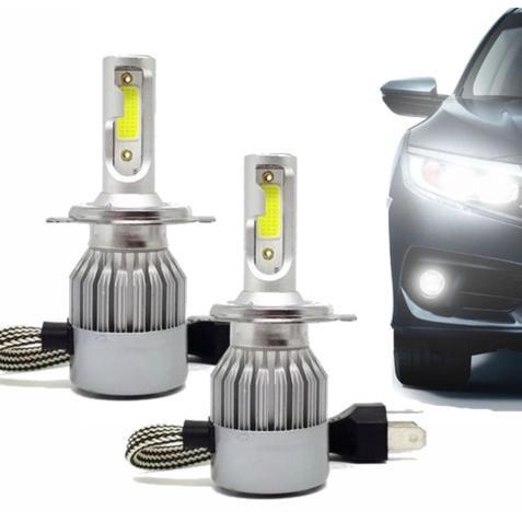 Farol Lâmpada Automotiva Carro Kit Super Led Par H1 H3 H4 H6 H7 H11 H13 H16 H27 9005 HB3 9006 ...