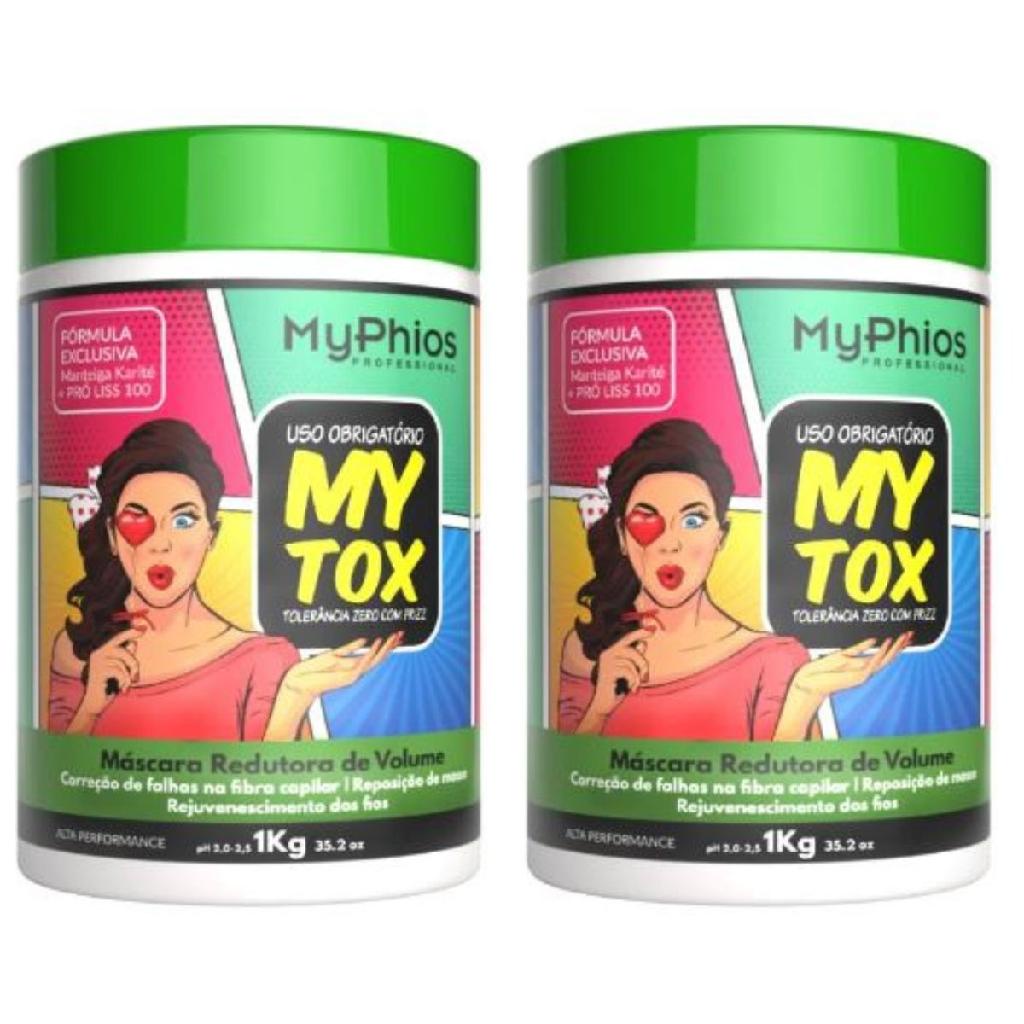 Kit 2 MyTox 1Kg Botx Capilar My Phios Redutor Original | Shopee Brasil