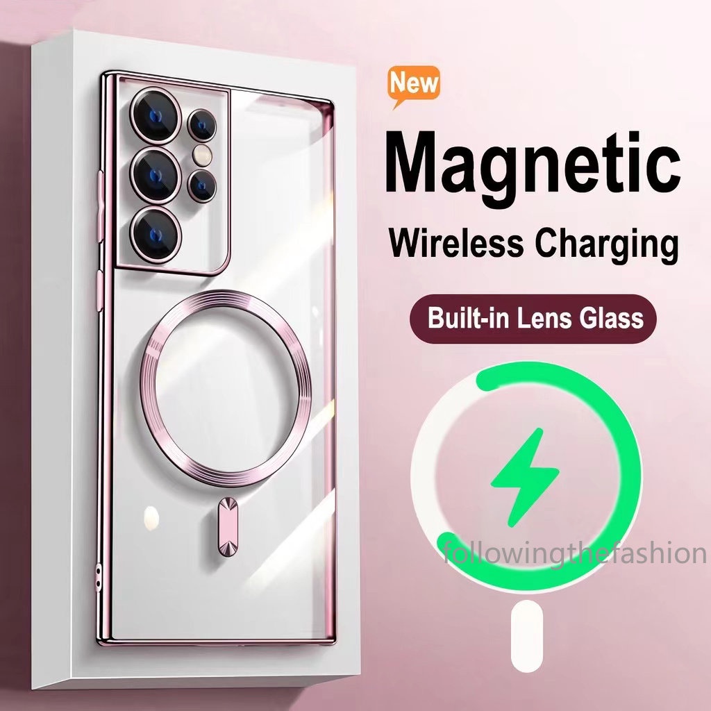 Samsung Galaxy S23 Ultra S22 + Plus S21 FE 5G Capa De Celular À Prova De Choque Flexível Magsafe ...