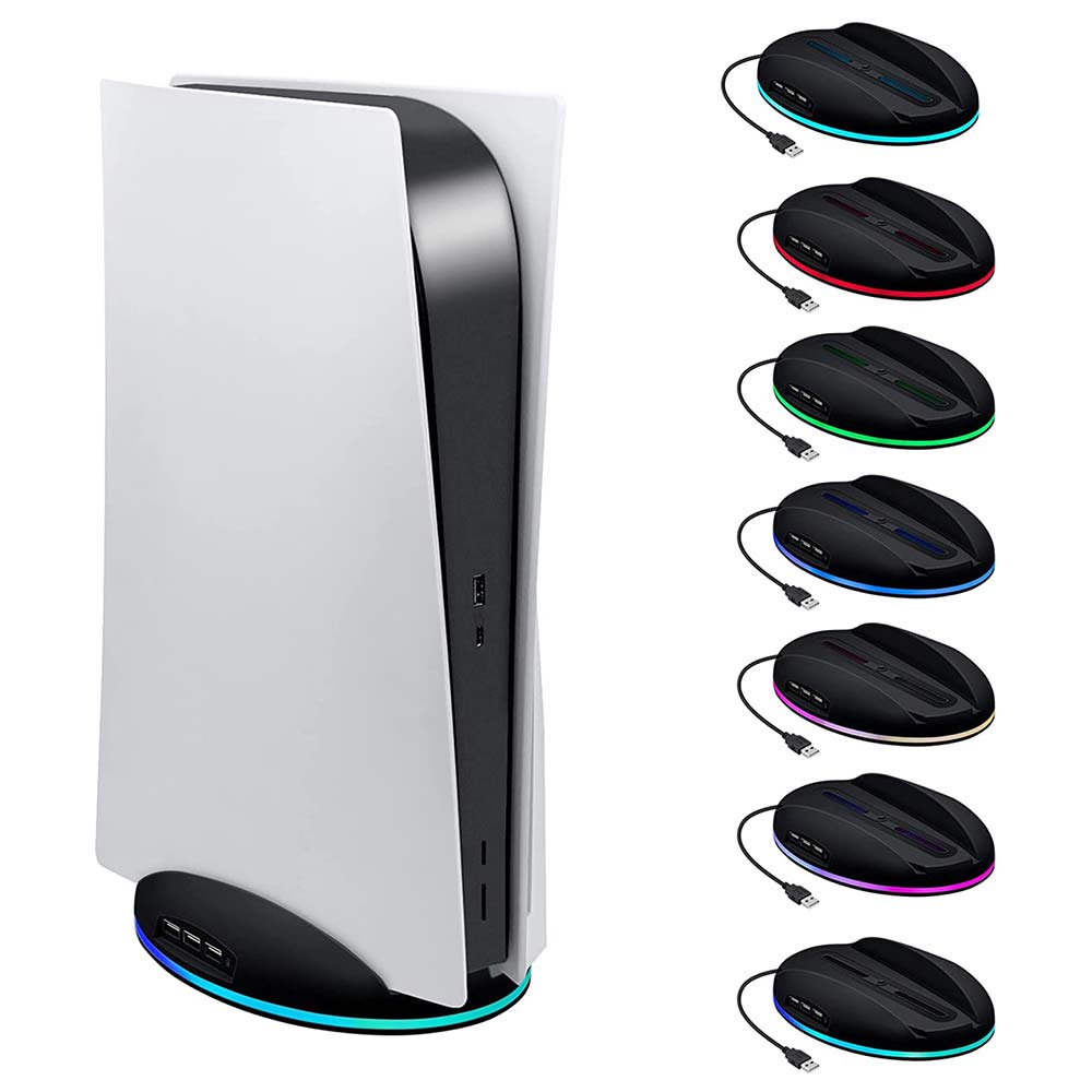 PS5 console upright stand PS5 2-in-1 stand PS5 RGB cooling base digital ...