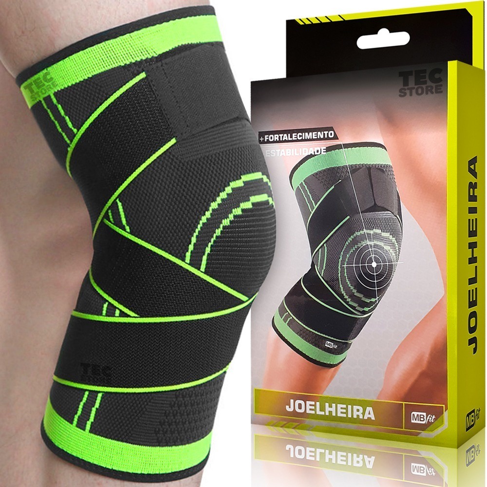 2 Joelheira Articulada Compressão Ortopedica Tendinite Patelar Protetor ...