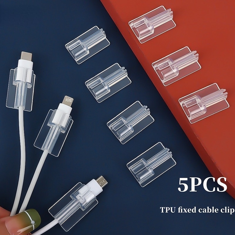 1/5Pcs Clear TPU Charging Data Cable Protective Cover/USB Wire Winder ...