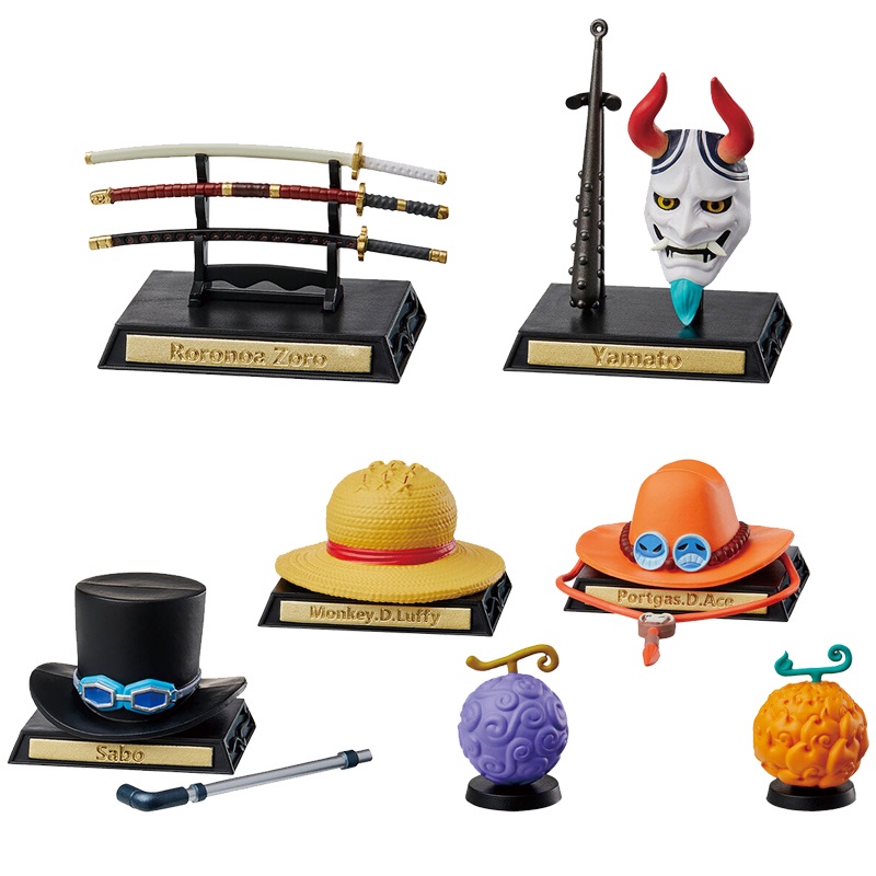 Bandai Capsula Genuína Toy One Piece Capsule Collection Ornament Series ...