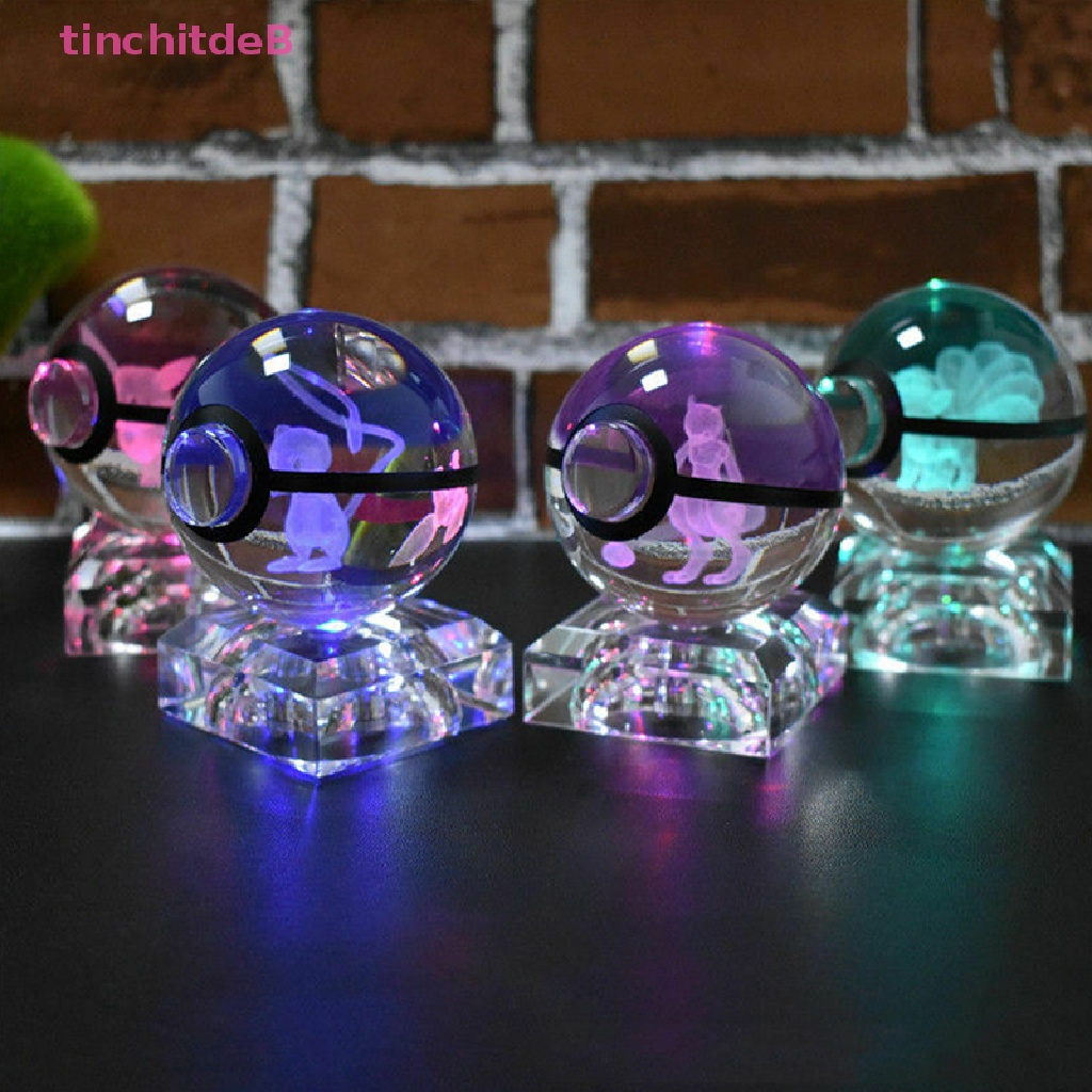 [TinchitdeB] Pokemon Crystal Ball 3D Toy Snorlax Mewtwo Pikachu Figuras ...