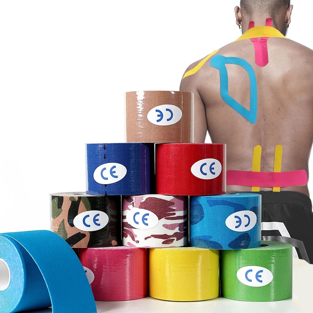 Fita Adesiva Kinesio Taping Fisioterapia Muscular Bandagem | Shopee Brasil