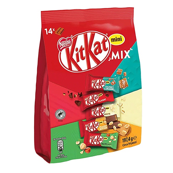 Chocolate Kit Kat Mini Mix Diversos Importado 197,4g - Escorrega o Preço