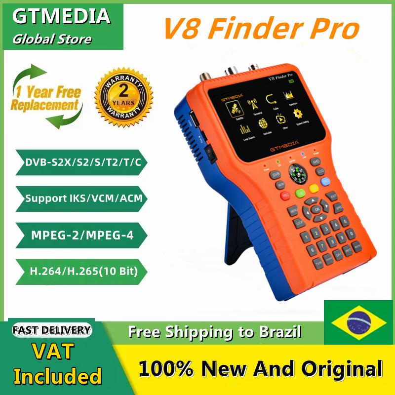 GTmedia V8 Finder Pro DVB-S2X/S2/S/T2/T/C Localizador De Sinal De ...