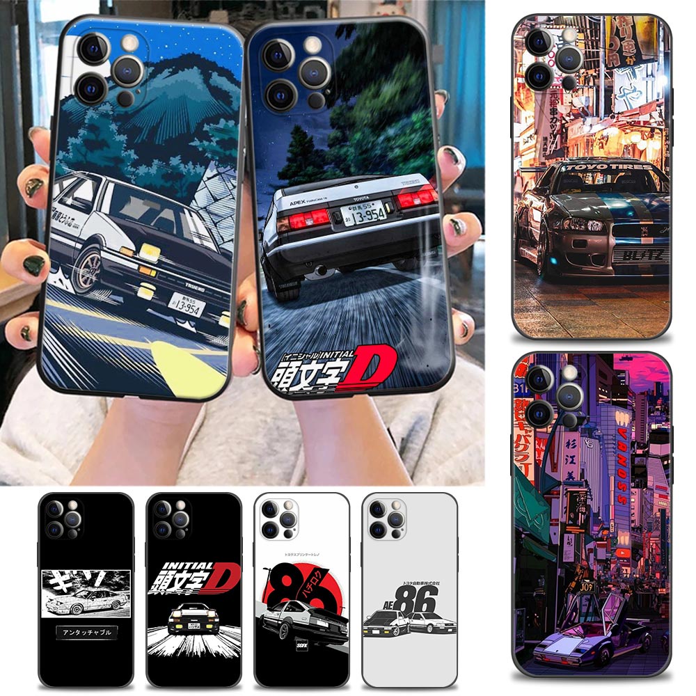 Japan Anime Initial D AE86 Drift Car Ultra Thin Black Phone Shell Case ...