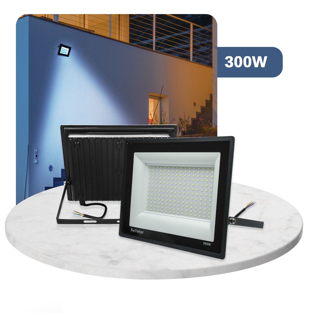 Refletor Led 100w Holofote Externo Ip67 Bivolt Branco Frio | Shopee Brasil