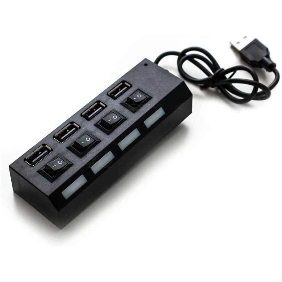Hub Usb 3.0 4 Portas Com Led Suporta 1 Tb Hi Speed Para Teclado Mouse ...