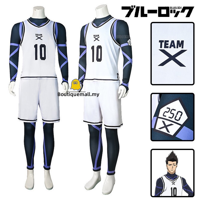 Blue Lock Anime Cosplay Costume Wig Sae U20 Football Soccer Equipe ...